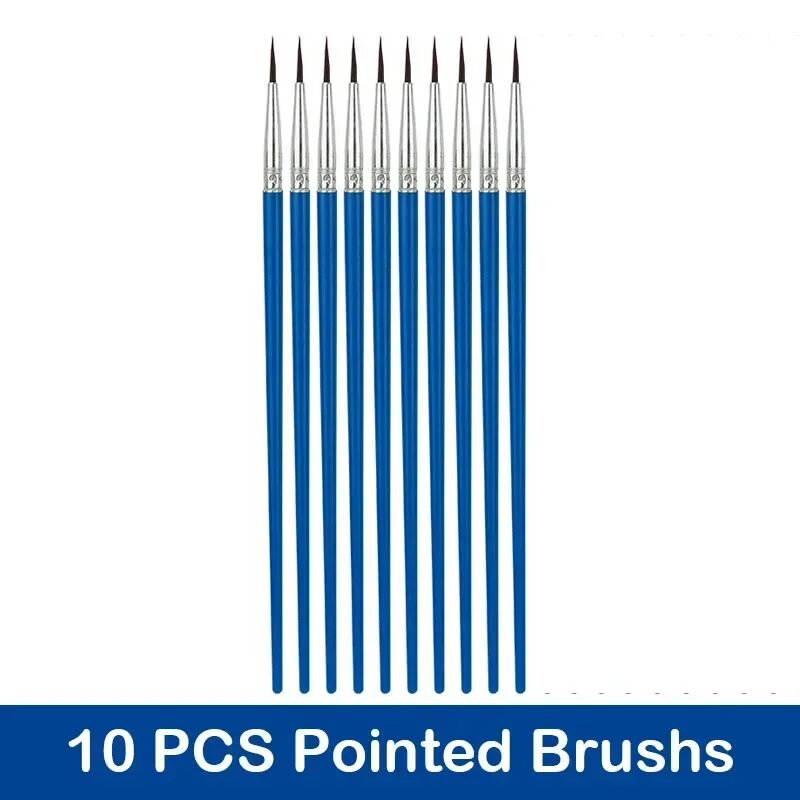 Набор кистей для рисования 10 PCS Pointed Brush