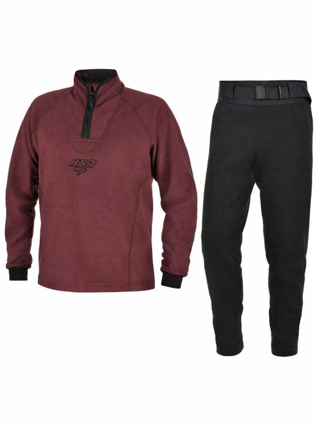 Костюм мужской ХСН "Winter I -280" флис, махагон/черный, размер 60-62/182