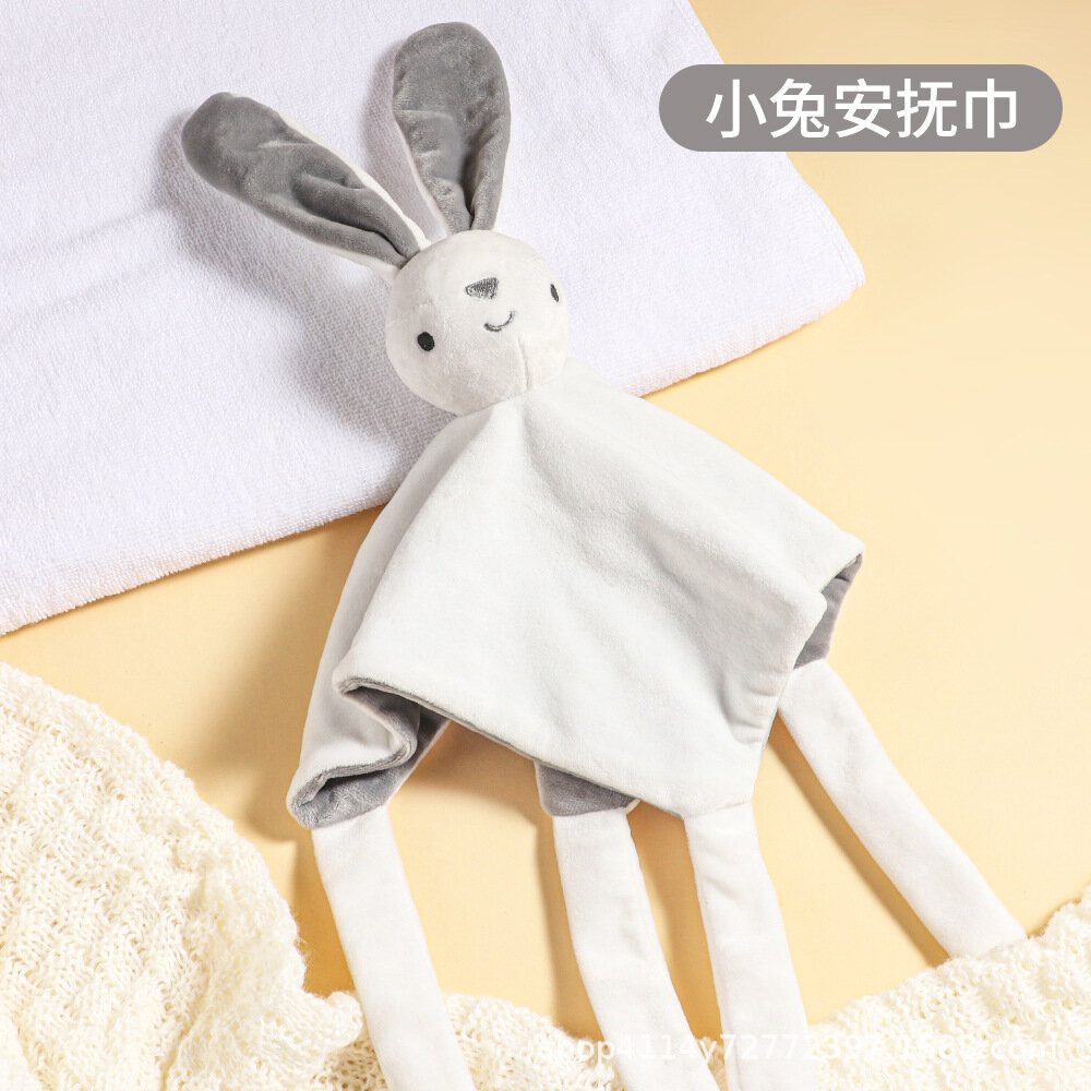 Успокаивающее полотенце Abbebe с кроликом, успокаивающая плюшевая игрушка для новорожденных, безопасная для сна младенцев, кукла