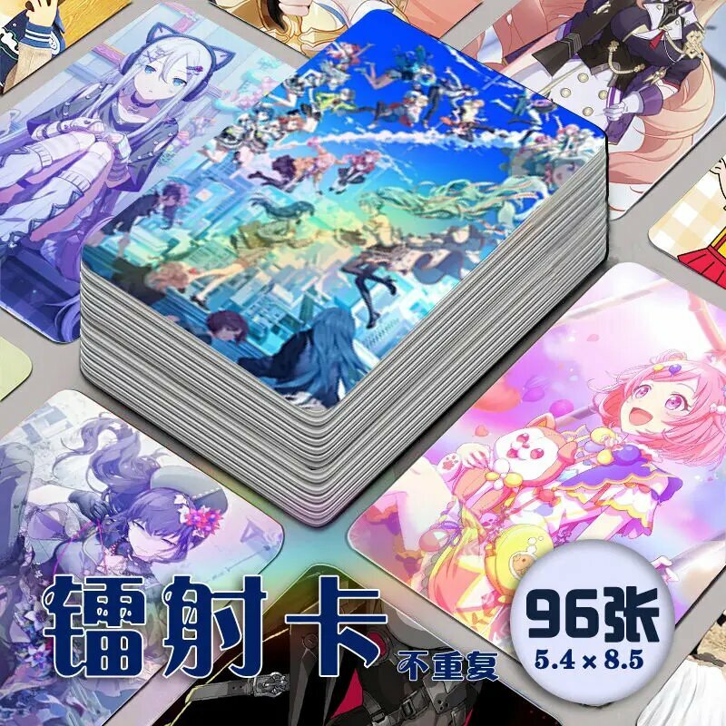 96 шт./компл. проект Sekai Akiyama Mizuki Yoisaki Kanade аниме лазерная карта косплей закругленные углы ломо карты подарки на день рождения для девочек