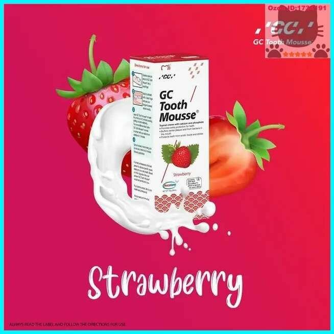 Гель для восстановления зубной эмали GC Tooth Mousse Клубника 40гр.(35мл.)