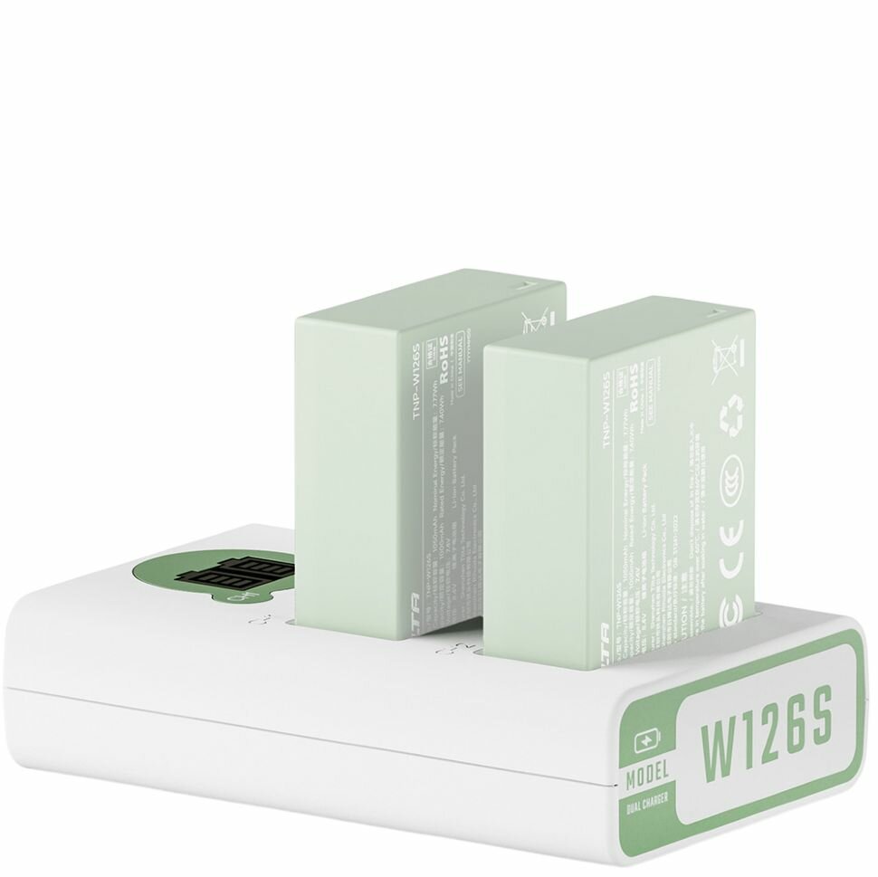 Зарядное устройство Tilta Battery Charger для NP-W126S Светло-зелёное