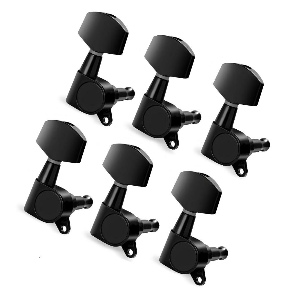 6 шт. колки для гитары, 6R Черный