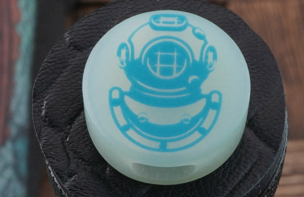 Бусина Stabwoodstone Трехболтовка, G-10, люминофор