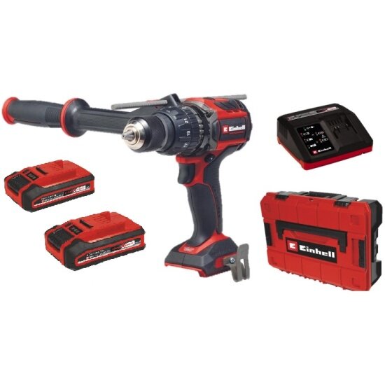Дрель-шуруповерт аккумуляторная Einhell PXC TP-CD 18/120 Li-i BL, 2x4Ач Plus+ЗУ 4А+S-Fcase (4514310SET2)