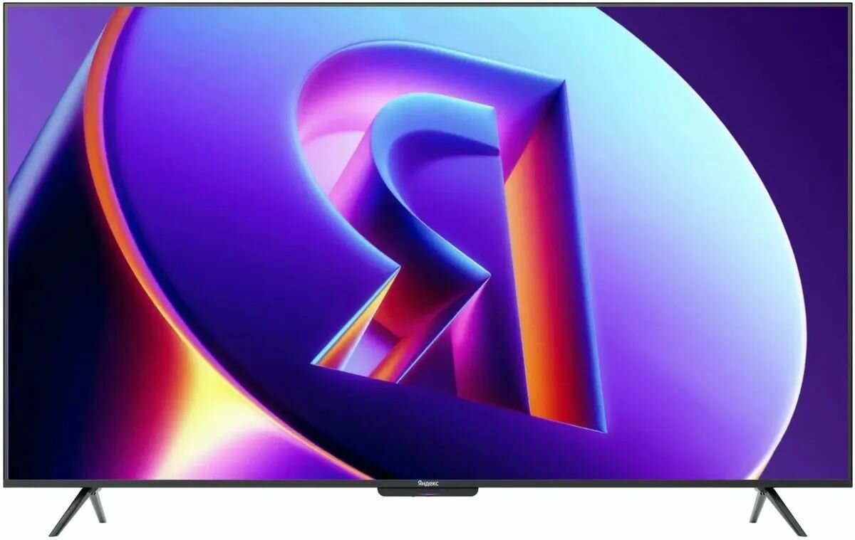 65" Телевизор яндекс ТВ Станция Про MiniLED QLED, 4K Ultra HD, черный, смарт ТВ, YaOS X