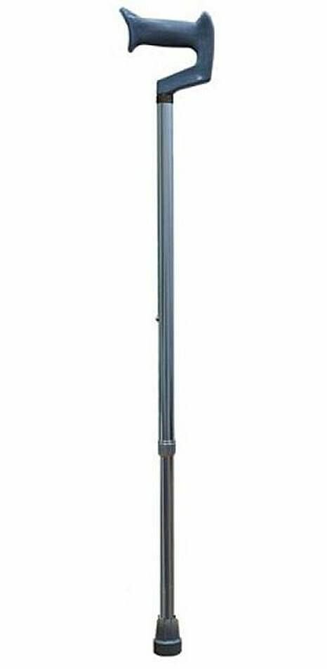 Трость Тривес CA833l4, с ортопедической ручкой, серебристая