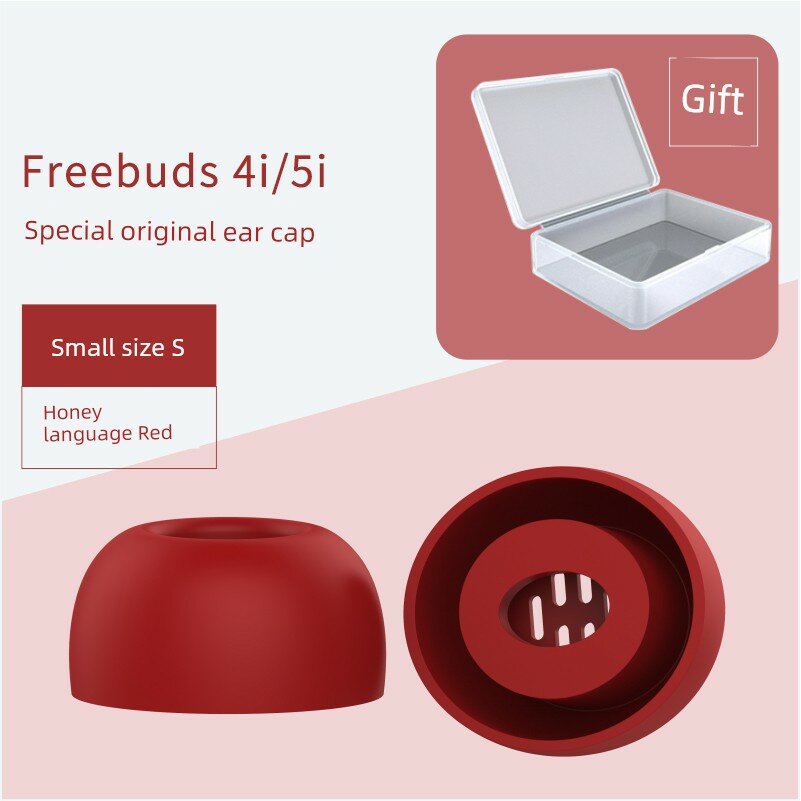 Huawei Freebuds 4i Оригинальные Силиконовые Ушные Вкладыши Красный Малый Размер 1 Пару