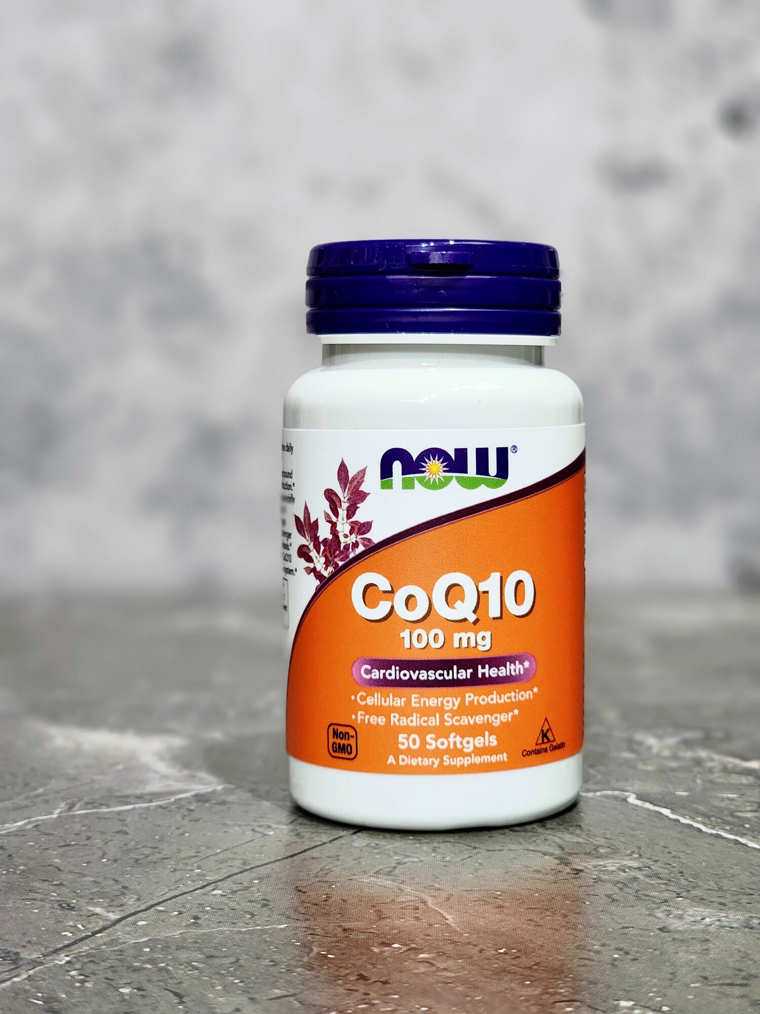 Коэнзим Q-10 убихинон NOW - CoQ10 100мг (50 гел. капс)