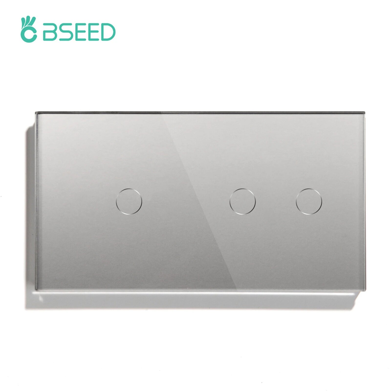 Сенсорный выключатель BSEED, двойной, серый, 1G 2G