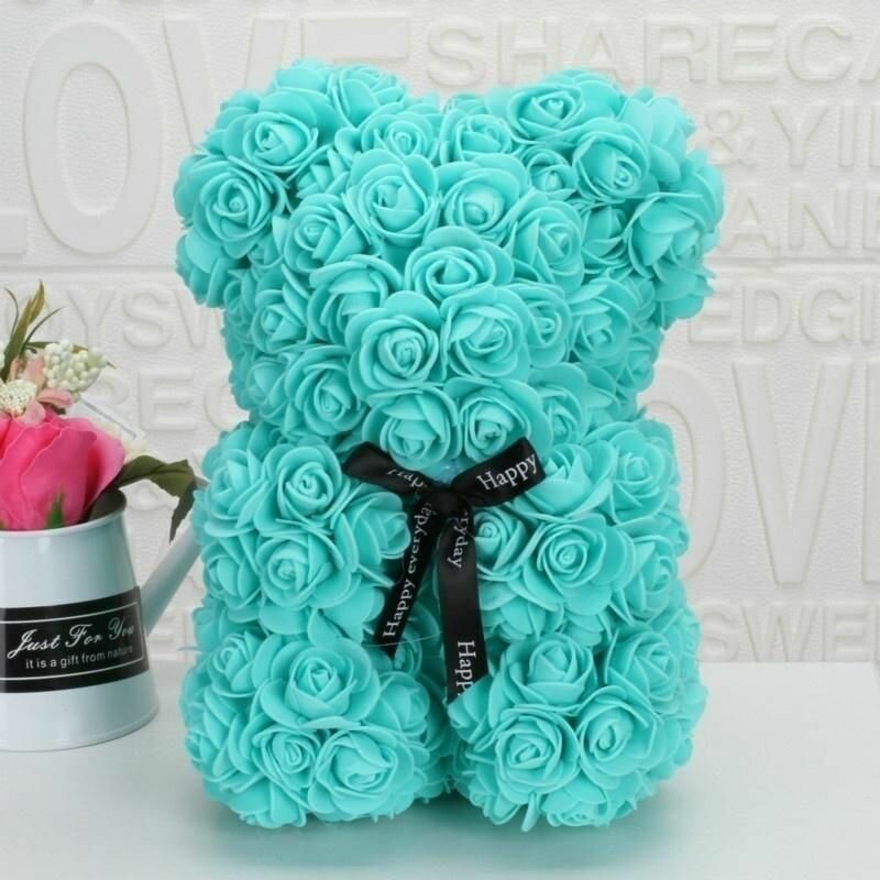 Мишка из роз
