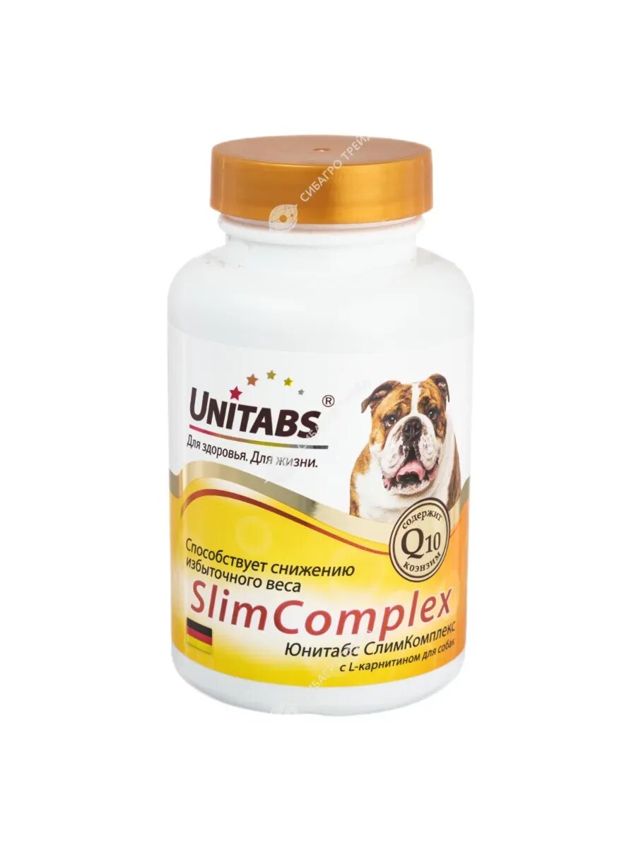 Юнитабс для собак SlimComplex с L-карнитином 100 табл