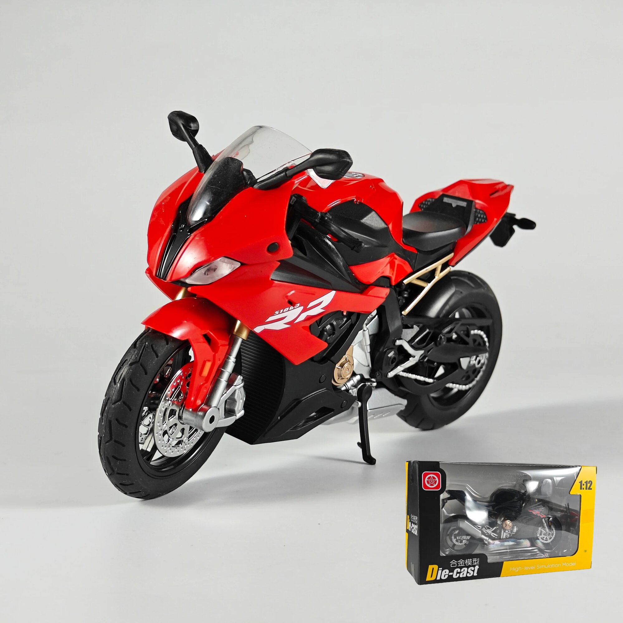 Maisto BMW S100RR модель мотоцикла 1:12 Красный, Red Box