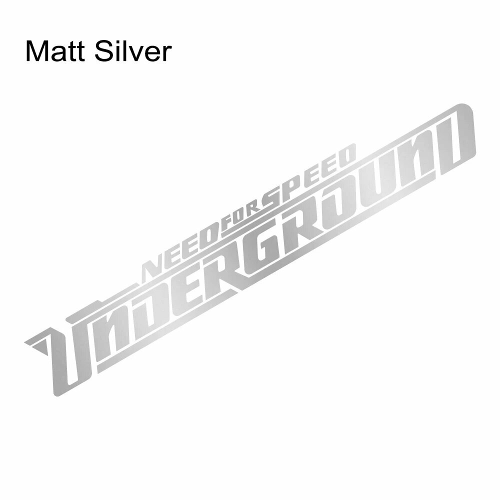 Наклейка Need for Speed Underground Matt Silver 90x12cm