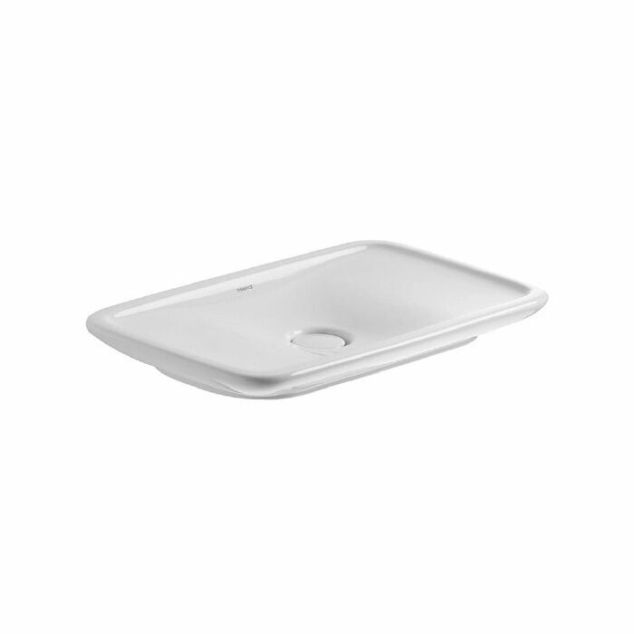Раковина Duravit PuraVida 0370700000 70x42см, накладная, без отв, без перелива, цвет белый