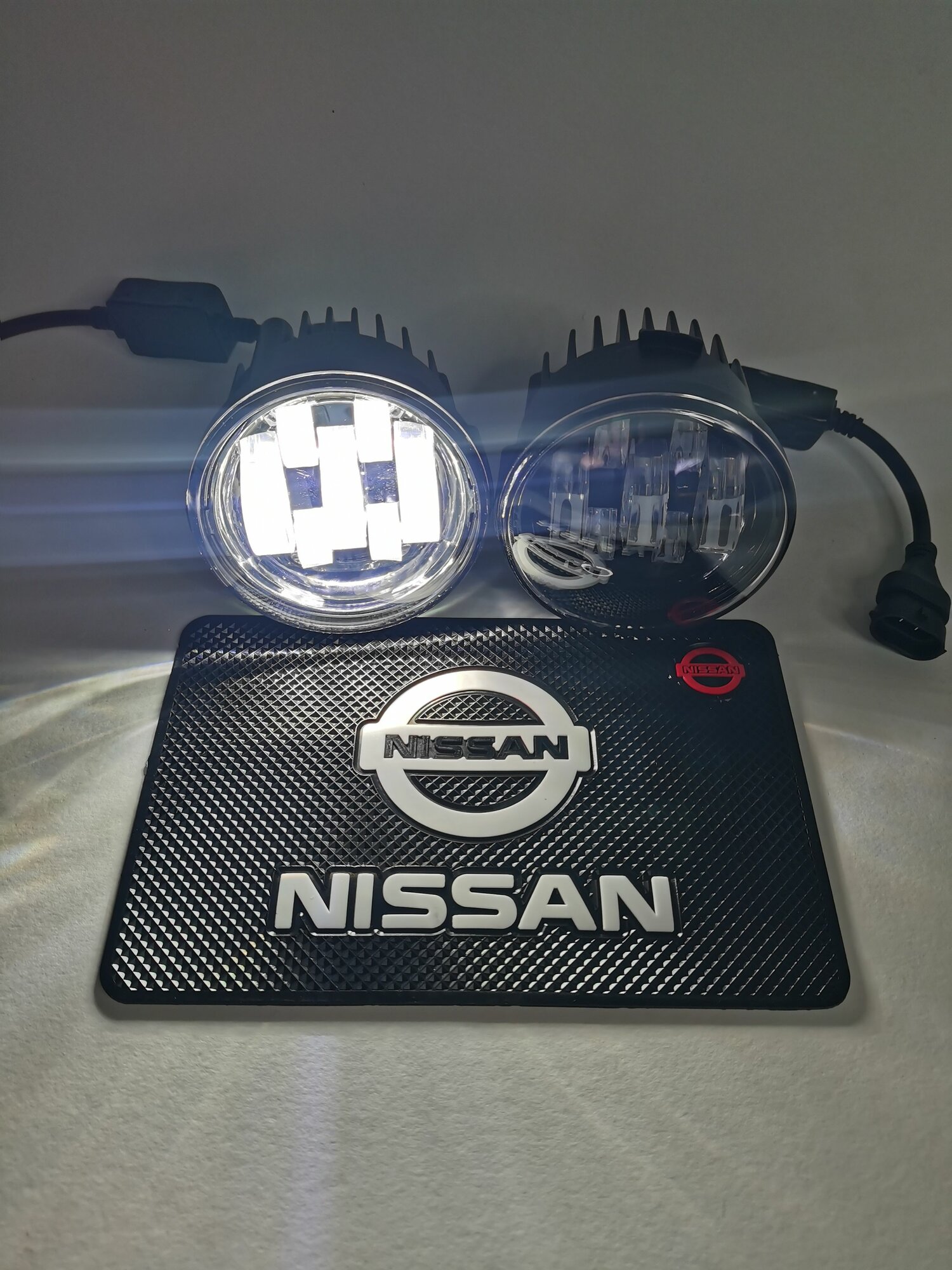Противотуманные фары для Nissan Almera G15 (2012-2019гв) (LED 35-175W, +180% яркость, 6000К, комплект2шт) арт. P.-9576-01-RU