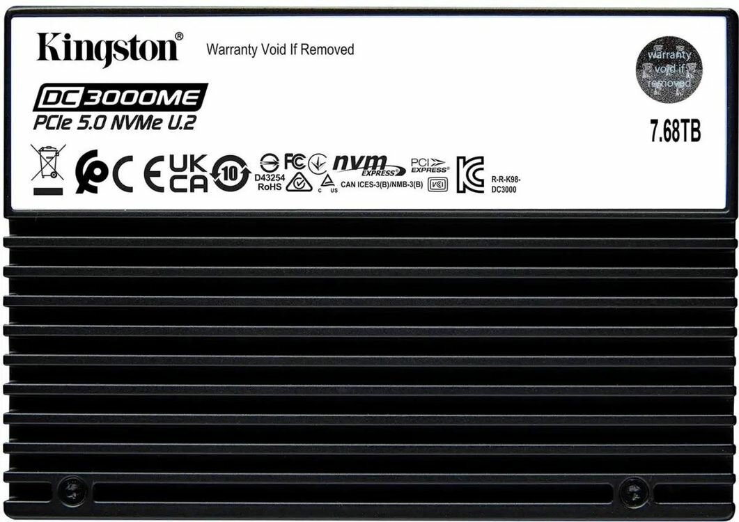 Накопитель KINGSTON SSD PCIE 7.68TB DC3000ME NVMe SEDC3000ME/7T6
