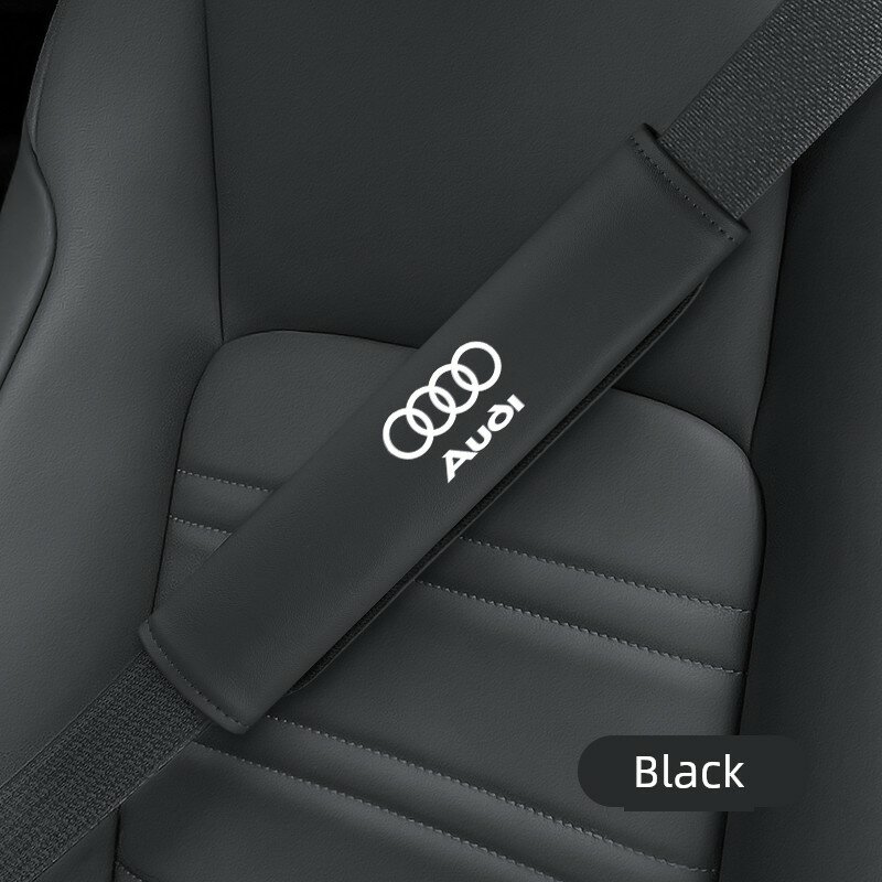 Накладка на ремень безопасности Audi для Q2/Q3/Q5L/Q7/Q8/A3/A4/LA6/LA5/A8 с логотипом, темно-черный
