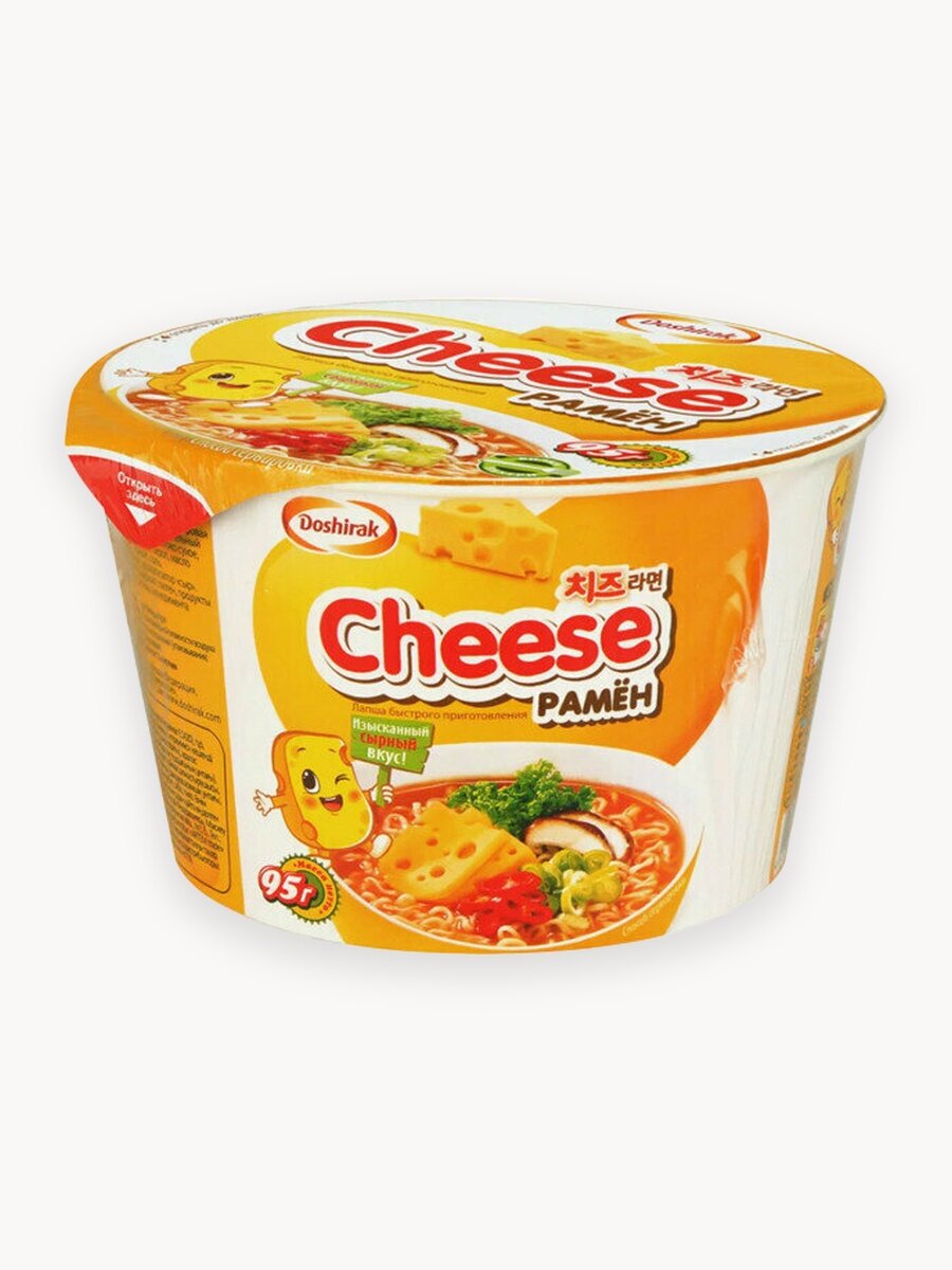 Лапша быстрого приготволения Чиз Рамен с сыром, 95 гр * 4 штуки