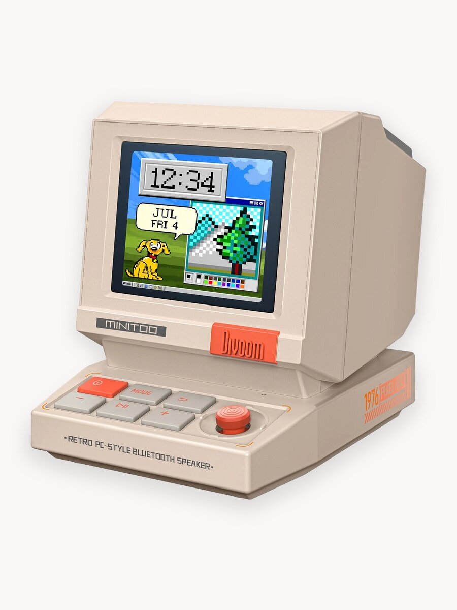 Divoom MiniToo Retro Пиксельный динамик Bluetooth