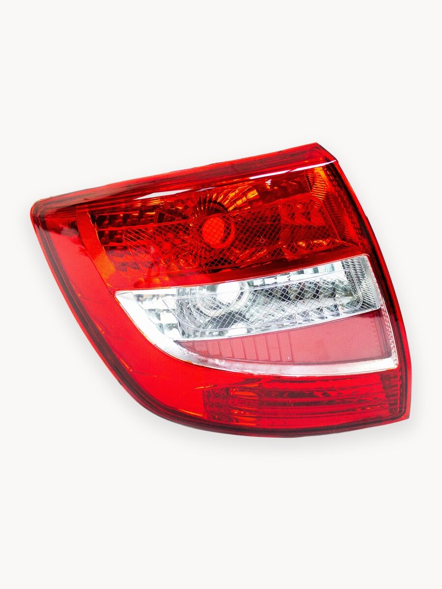 Фонарь Лада Гранта, Гранта ФЛ седан левый, задний корпус и рассеиватель "РусФар"