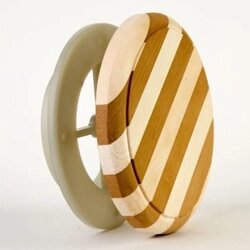 Вентиляционная заглушка 212F D=125мм комб. древесина (Zebra)