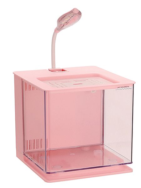 Аквариум для рыбок KIDS' FUN Daisy, 4,5л, розовый, 18.5х17х16 см, Laguna