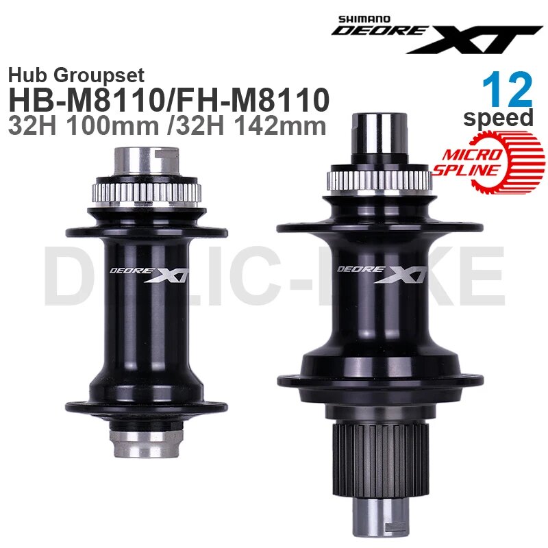 SHIMANO DEORE XT M8110 Хабы передняя и задняя M8110 100 142 32H
