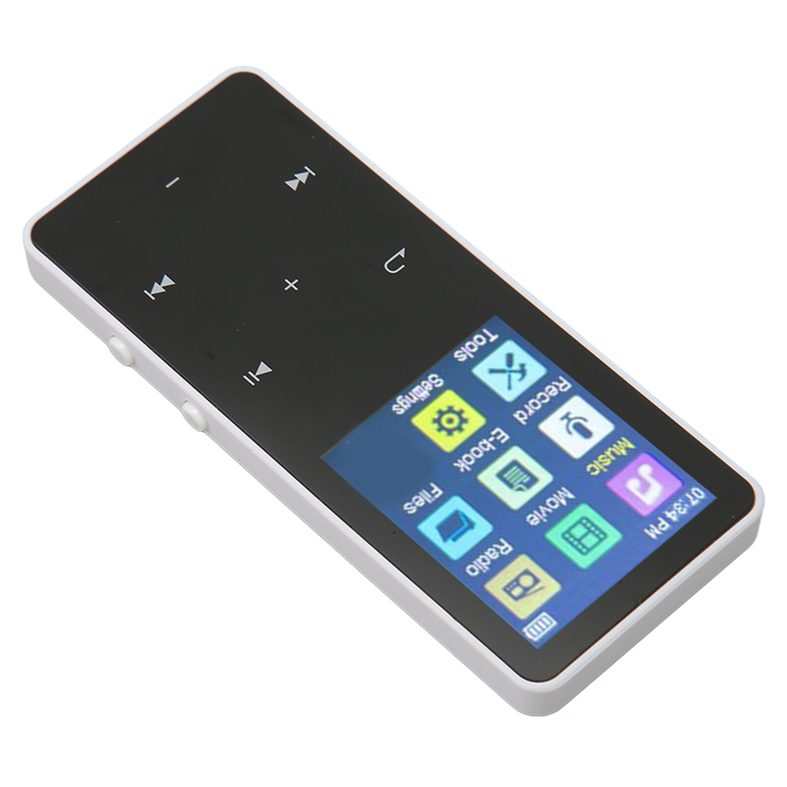 MP3 MP4 Player 1.8 дюйма сенсорный экран 5.0 HiFi Lossless портативный музыкальный проигрыватель для спорта белый 8GB встроенная память поддерживает до 128GB 300mAh литий-ion батарея 128x160 пикселей разрешение