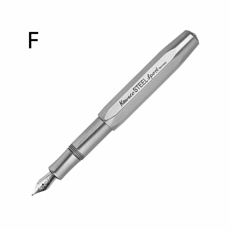 Авторучка из нержавеющей стали серии Kaweco Steel Sport импортирована из Германии классический дизайн в ретро-индустриальном стиле