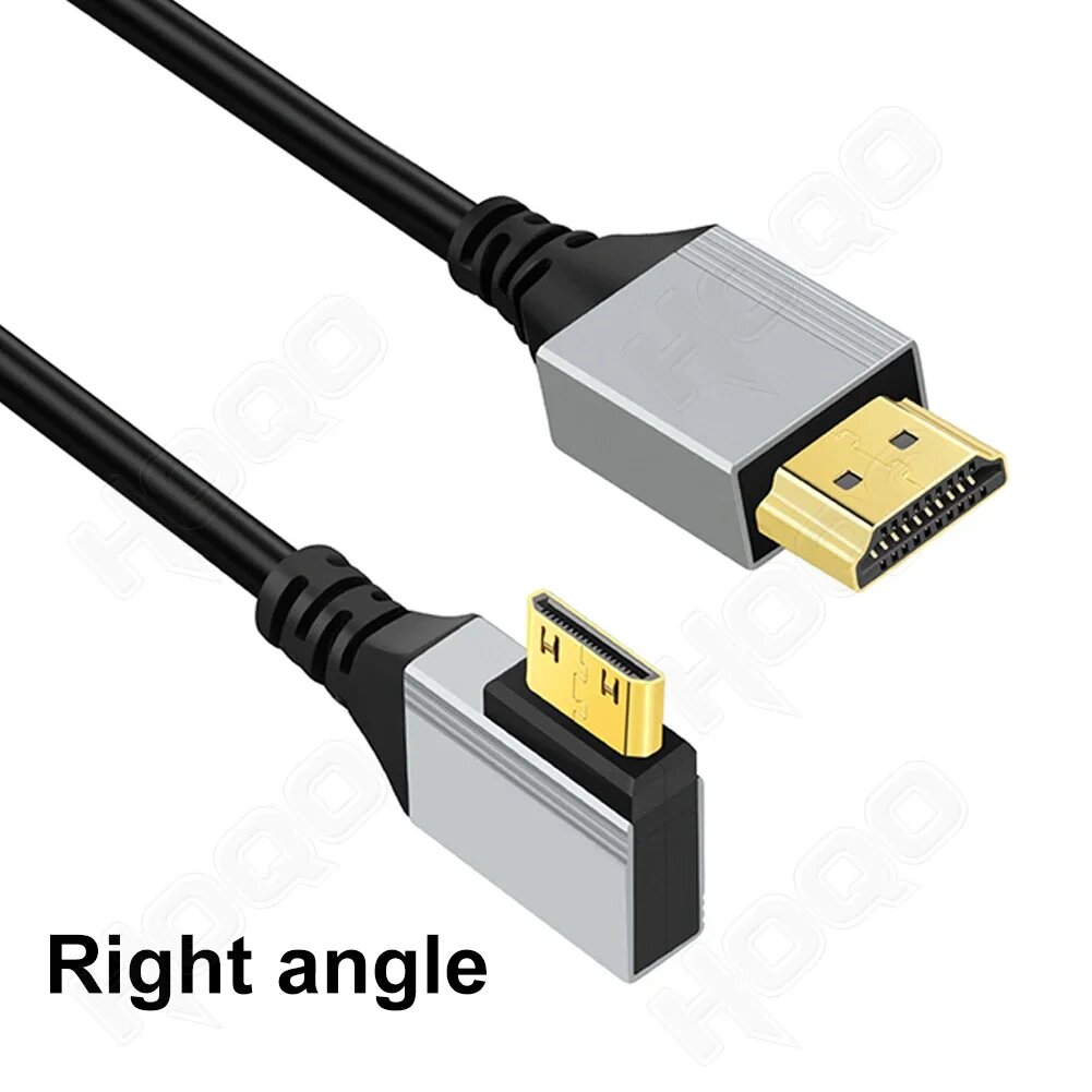 Micro HDMI кабель 0.5m, 8K 60Гц, Right angle