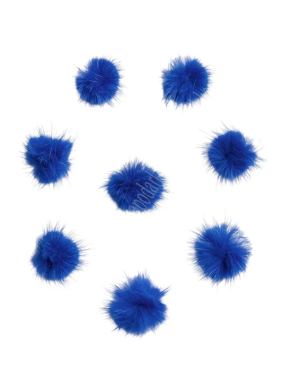 Помпоны меховые 3см натуральные (10шт)