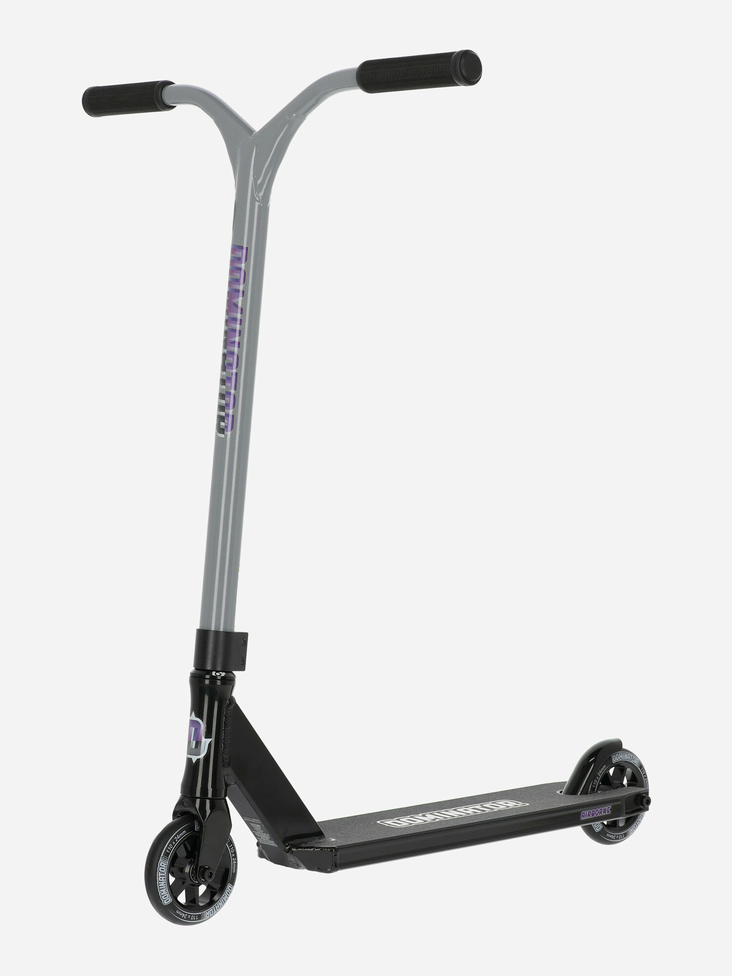 Самокат Dominator "Airborne", трюковой, черно-серый, подшипники ABEC9, колеса 110мм