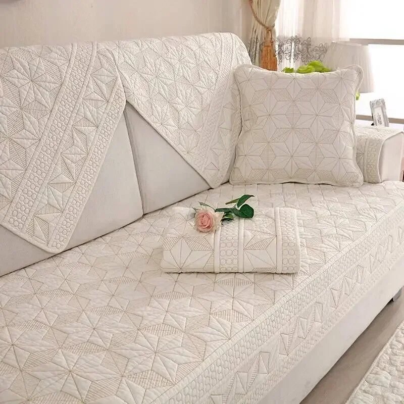 Двухсторонние хлопковые чехлы для диванов, подушка, всесезонное полотенце для дивана, современное простое покрывало для угловой кушетки в гостиной, полотенце с подлокотником