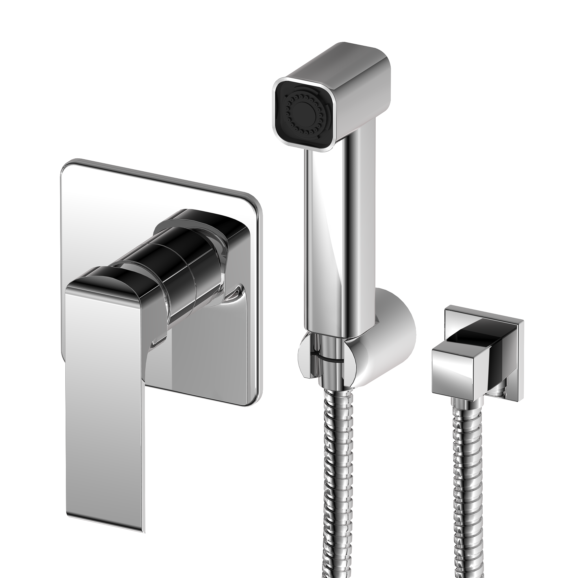 Гигиенический душ Esko Nant 5IN1Chrome набор со смесителем цвет хром