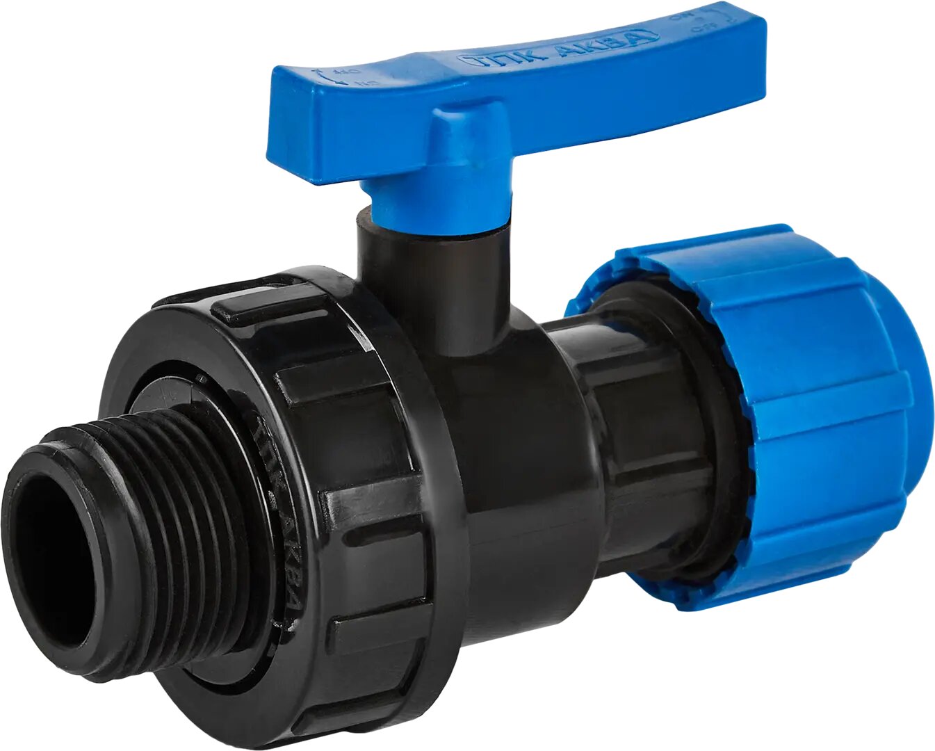 Кран разъемный ПНД Политэк 25x1 наружная резьба