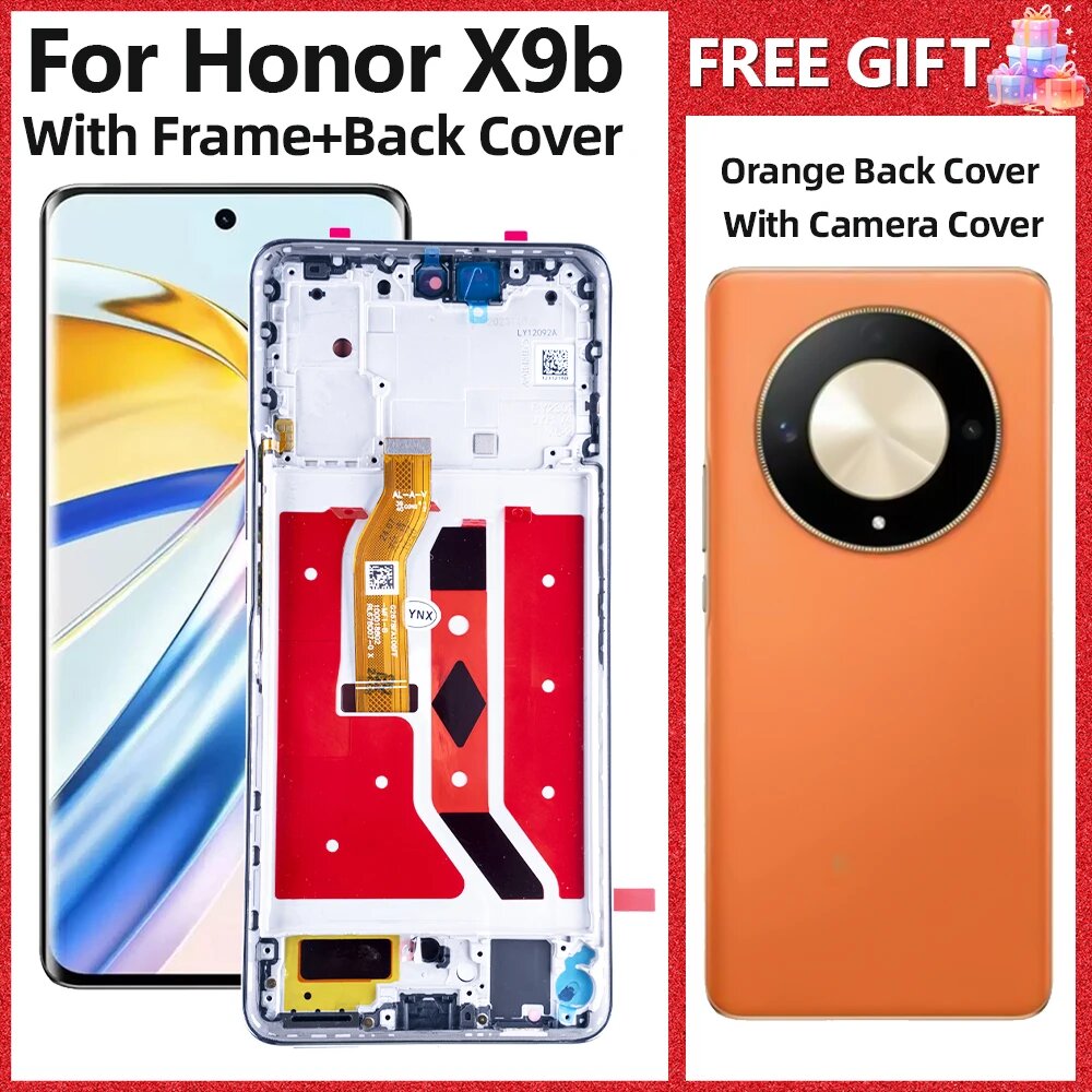 6,78-дюймовый ЖК-дисплей в сборе для Honor X9b ALI-NX1, цифровой сенсорный экран с рамкой для Honor X9b, замена экрана Orange Kit