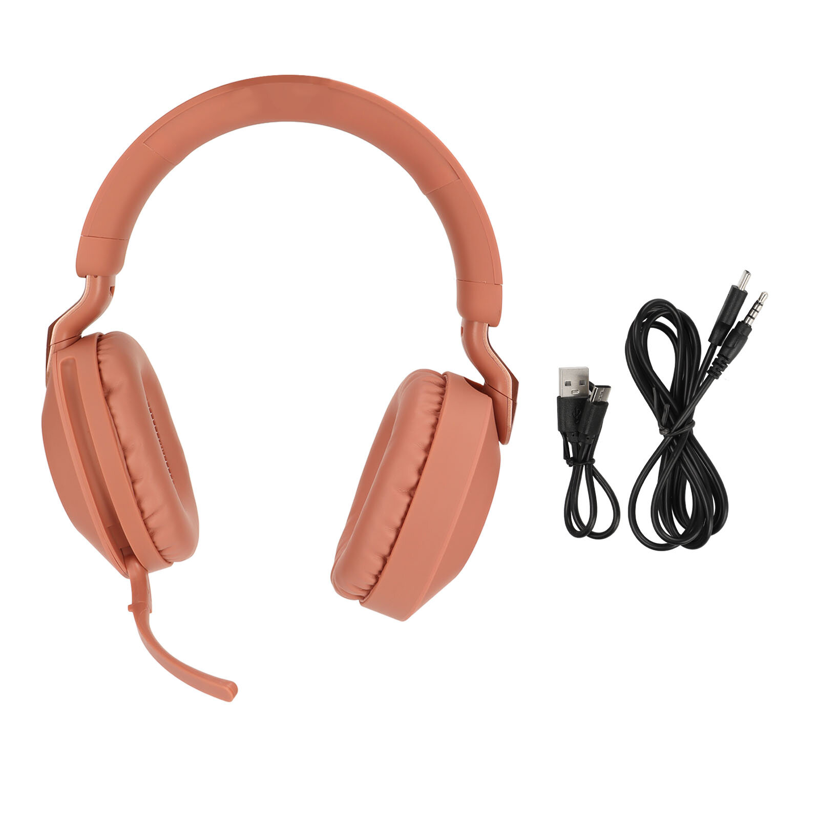 Игровая Bluetooth-гарнитура, складная, с интерфейсом Type-C, беспроводная, 5.1-канальная, проводная, двухрежимная стереосистема с микрофоном, красная.