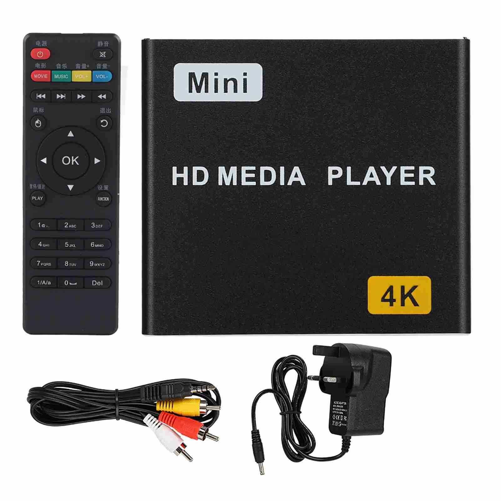 4K Full HD Digital Media Player HDMI USB s SPDIF Home Music Video