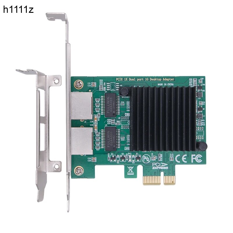 Сетевая карта E1G42ET RTL8111F с 2 портами RJ45 на PCI Express X1, чип 1 Гбит/с, гигабитные Ethernet LAN-карты, сетевой адаптер для настольного ПК