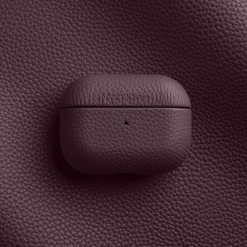 Чехол из натуральной кожи MyPads для Airpods Pro (Lychee Pattern)