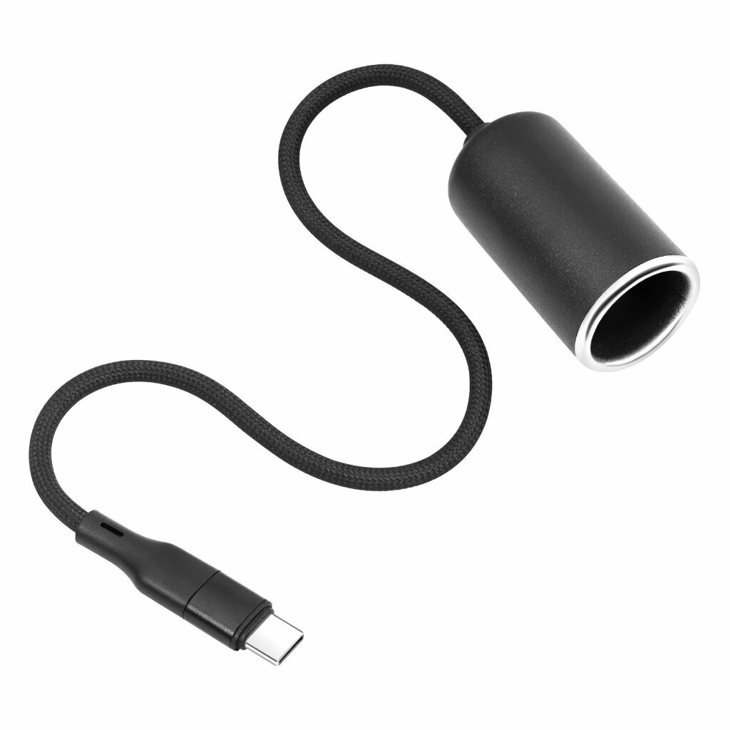 USB C к Адаптеру прикуривателя от 5 В до 12 В Тип C Штекер к Разъему прикуривателя Адаптер Автомобильных Устройств