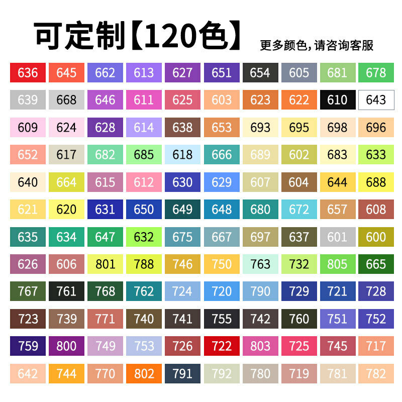 Маркер Someiqi Doodle Head, 120 цветов, акриловый, непроницаемый, штабелируемый