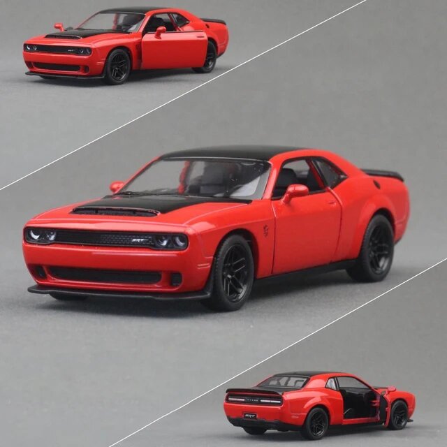 140 Dodge Challenger SRT Hellcat 170 литые игрушечные машинки и модели автомобилей миниатюрные масштабные модели машинок для детей