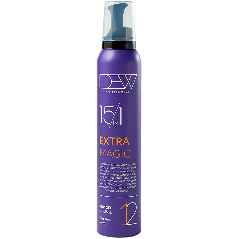 Поп-гель мусс для волос 15 в 1 Extra Magic 200 мл