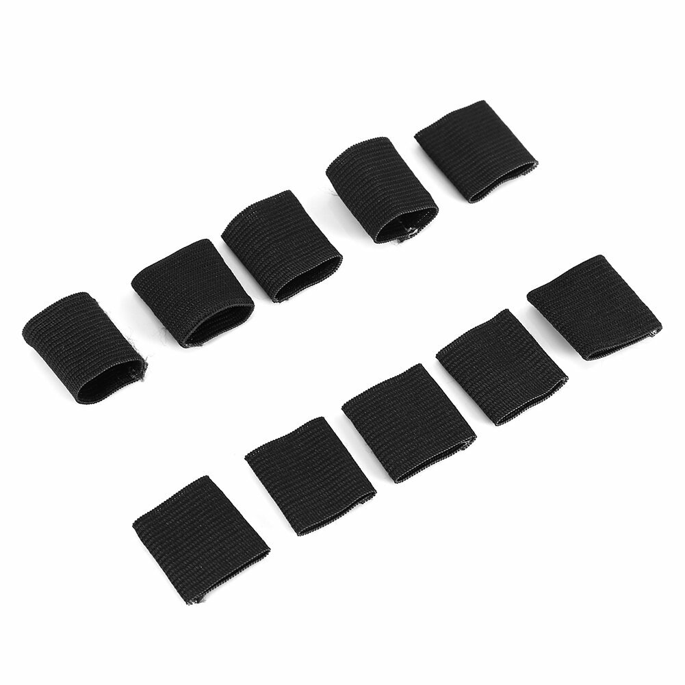 10 шт. Защитные рукава для пальцев, поддерживающие баскетбольные спортивные бинты для лечения артрита