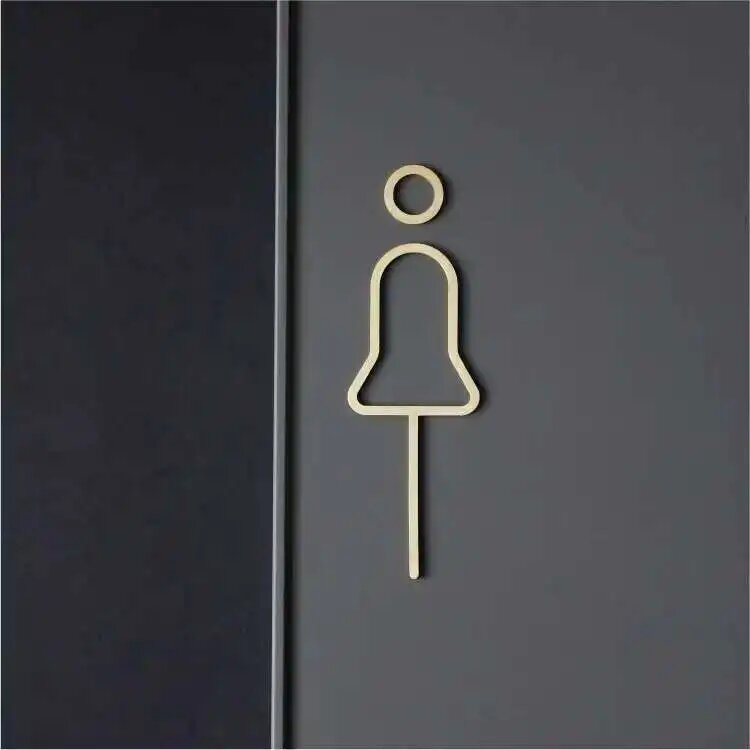 Латунная табличка для туалета TOWNSBOX, 3