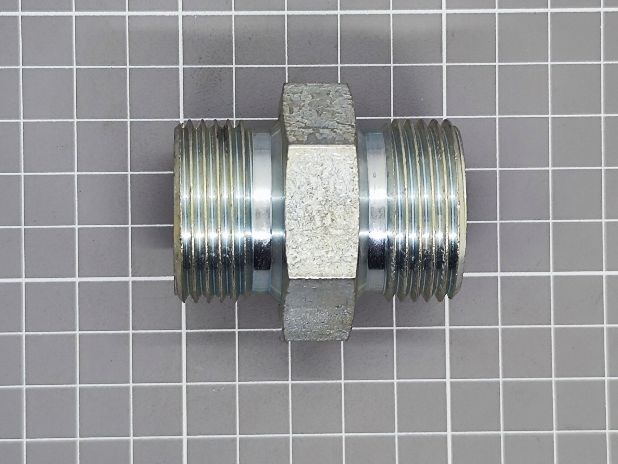 Адаптер BSP 1" - BSP 1" (ш-ш) соединительный прямой для РВД и гидравлических систем (2 шт)