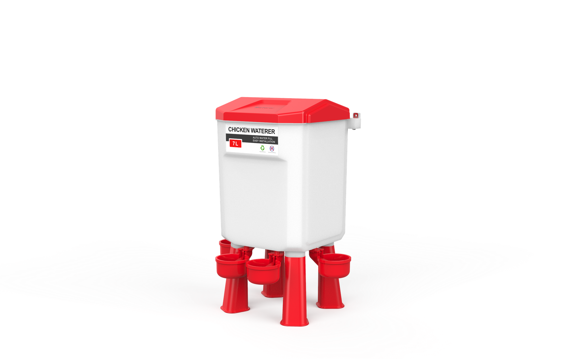 Поилка и кормушка для кур на ножках 8 кг. Поилка для кур , автоматическая кормушка.