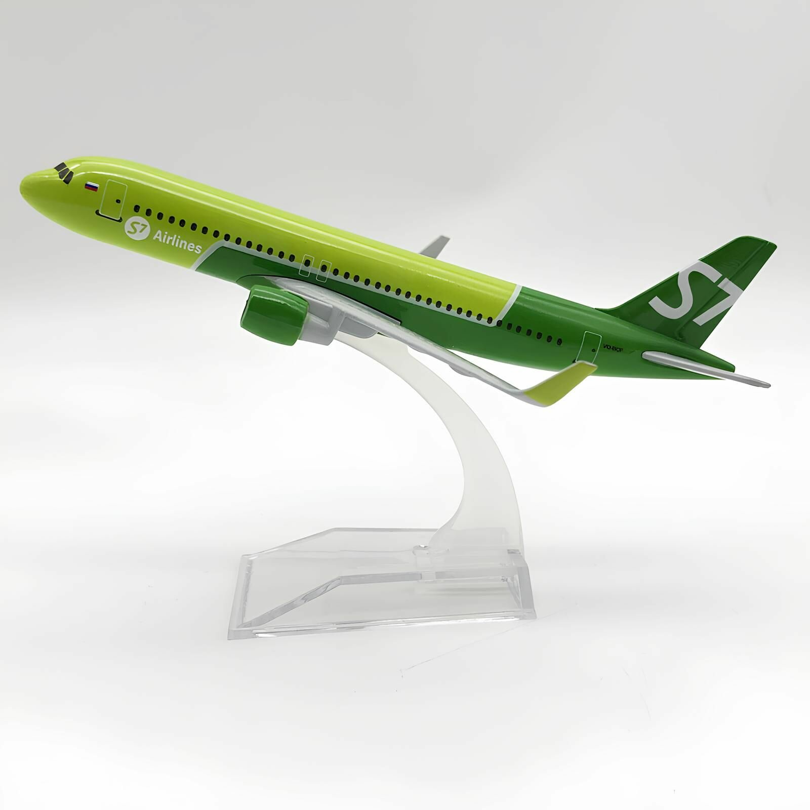 Сборная металлическая модель самолета Airbus A320, масштаб 1:400, 16 см, подставка в комплекте, яркий подарок для пилотов и любителей авиации